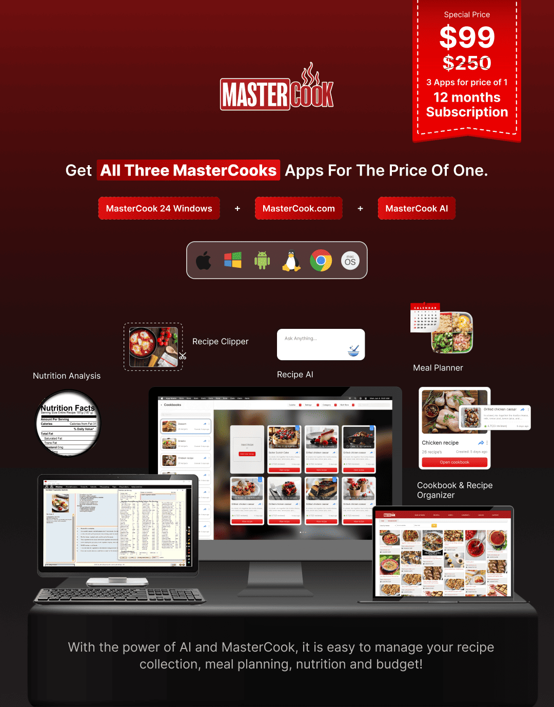 Cooking Software, Cookbook Creation, Recipes - MasterCook