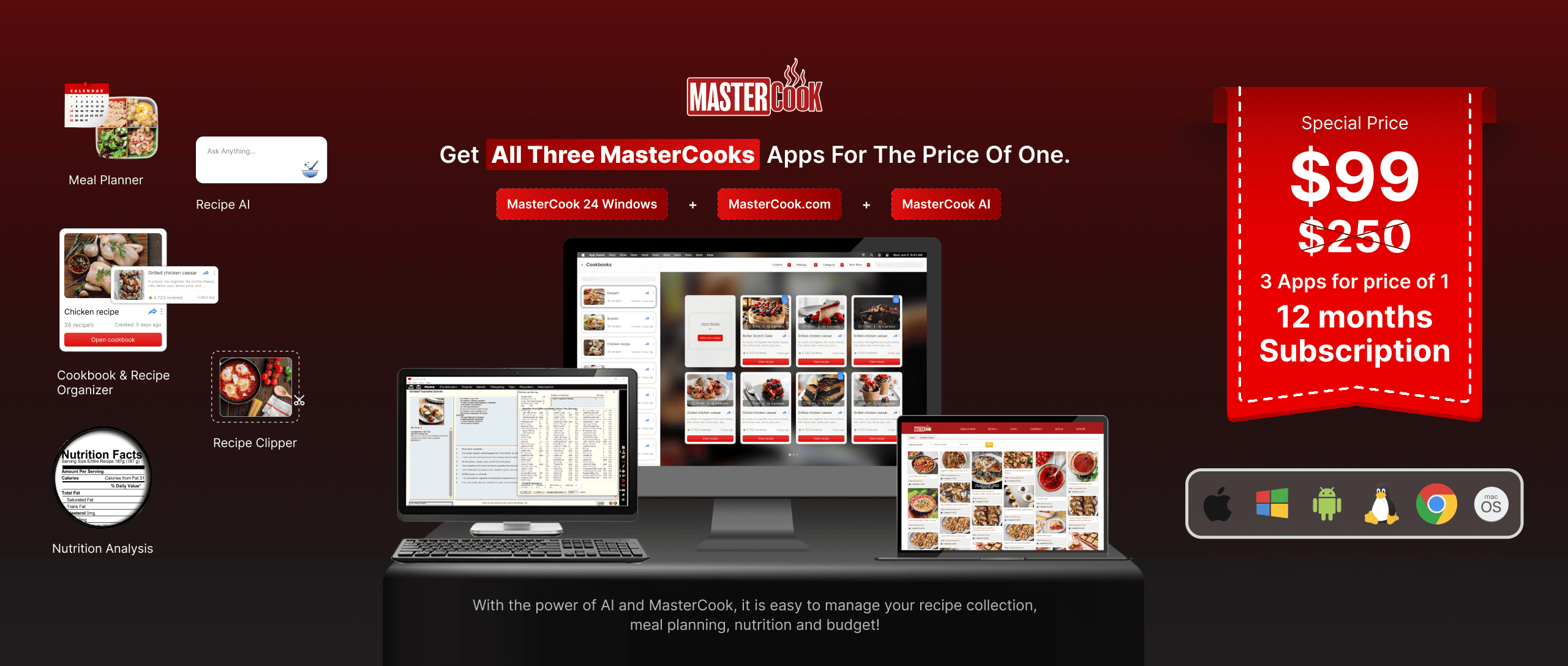 Cooking Software, Cookbook Creation, Recipes - MasterCook