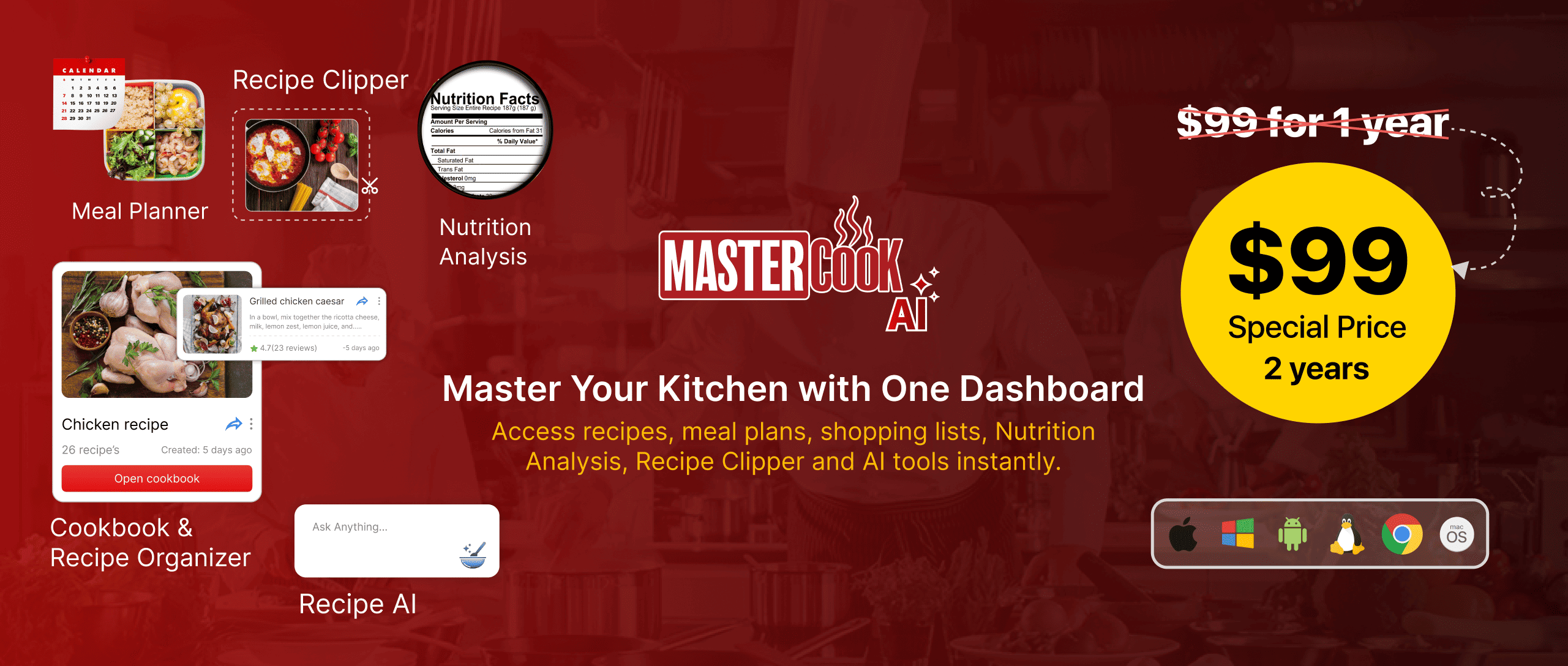 Cooking Software, Cookbook Creation, Recipes - MasterCook